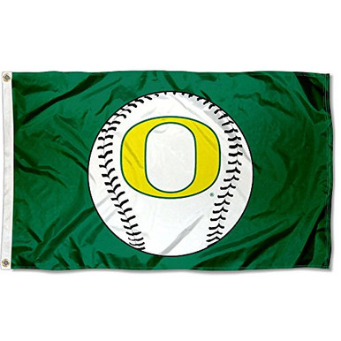 College Flags Banners Co Oregon Ducks Baseball Logo Flag ...