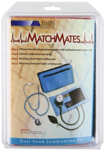 MABIS MatchMates Aneroid Sphygmomanometer and Dual Head Stethoscope ...