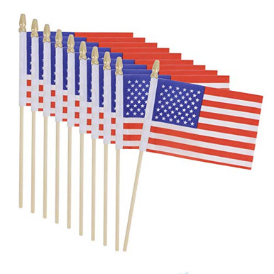 US Stick Flag Mini American Flags Hand Held Small Mini Flag USA US Flag ...