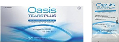 35 Vials Oasis TEARS PLUS PreservativeFree Lubricant Eye Drops 1 box of ...