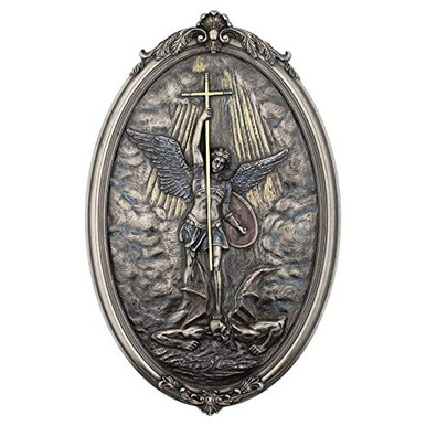 Studio Collection St Michael The Archangel Wall Plaque Patron Saint of ...