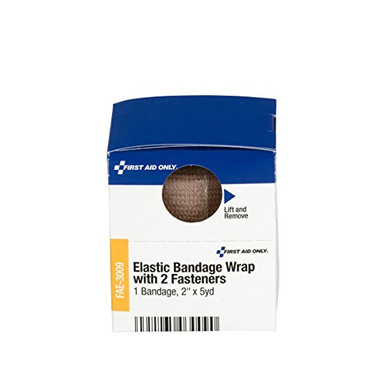 First Aid Only Elastic Wrap Bandage with Fasteners 2 x 5 yd ...