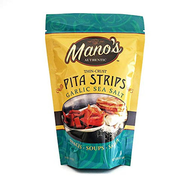 Mano s Authentic Pita Chip Strips Healthy Thin Bite Sized Pita Chips ...