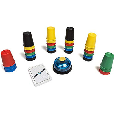 Speed Cups Game with Cards for Kid, LUXJET Classic Quick Stacking Cup ...