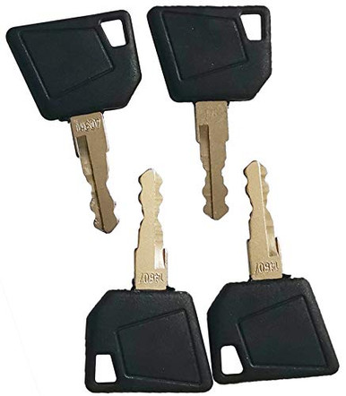 Solarhome 4 PCS Keys 14607 for JCB Bobcat Bomag Caterpillar Dynapac ...