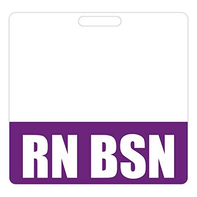 RN BSN Badge Buddy Purple Horizontal Heavy Duty Badge Tags for ...