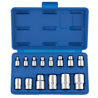 Neiko 04300A 1/4" - 1/2" Drive External Star/Torx Socket Set, 14 Piece ...