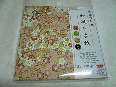 Traditional Japanese Style Chiyogami of Japan 4 Each 25 Sheets Pattern ...