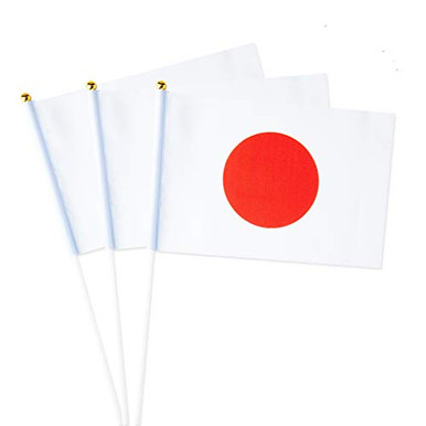 Japan Flag Japanese Small Stick Mini Hand Held Flags Decorations 1 ...