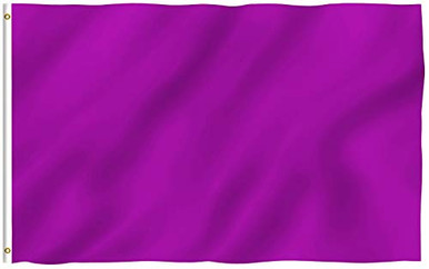 Anley Fly Breeze 3x5 Foot Solid Purple Flag Vivid Color and Fade Proof ...