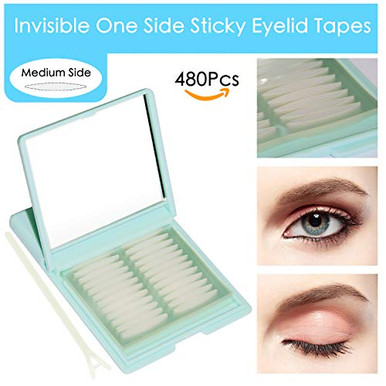 Medical use Fiber Eyelid Tapes 480Pcs 240 Pairs Invisible Single Side ...