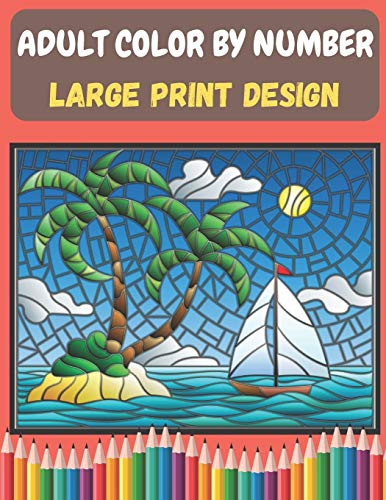 Adult Color By Number Large Print Design Relax Find Your True Colors ...