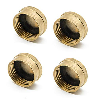 Yunjiadodo 4 Pack 3 4 Inch Garden Hose Brass Hose Cap with Washers for ...