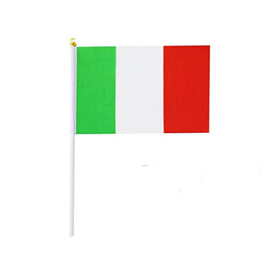 pretty_jessie Italy Flag Italian Hand Held Mini Small Stick Flags for ...