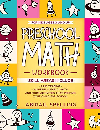 Preschool Math Workbook for Kids Ages 3 and Up Homeschooling Activity ...