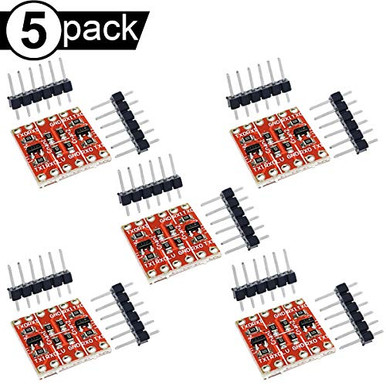 DAOKI 5PCS 2 Channel Logic Level Converter 3 3V to 5V TTL Bi ...