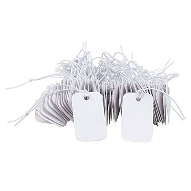 PH PandaHall About 100pcs White Paper Price Tags Paper Gift Tags with ...