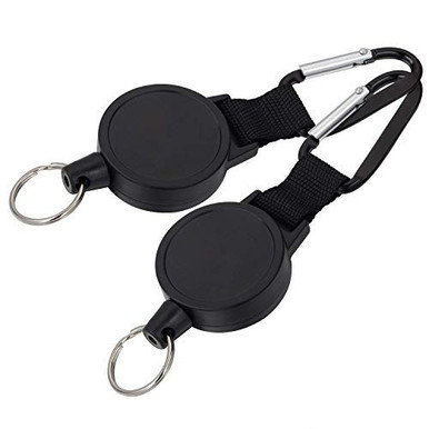 Onwon 2 Pieces Heavy Duty Retractable Key Chain with Swivel Back ...