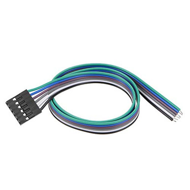 uxcell Breadboard Jumper Wires 6 Pin 40cm Female to Tined Tip Cable for ...
