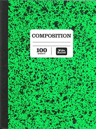 2 Pack Colored Pen Gear Wide Ruled Marbled Composition Notebooks 100 ...