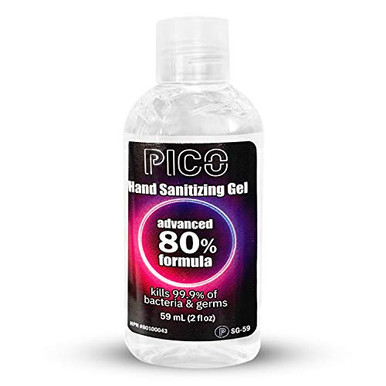 Pico Hand Sanitizing Gel 80 Advanced Formula Pack of 5 2oz Bottles ...