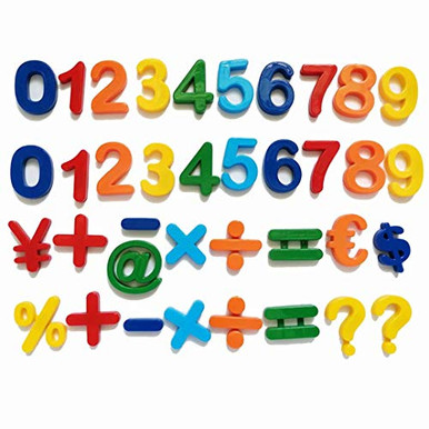 NSNSWA Magnetic Numbers 20 Pieces Magnetic Alphabet Letters and 17 ...