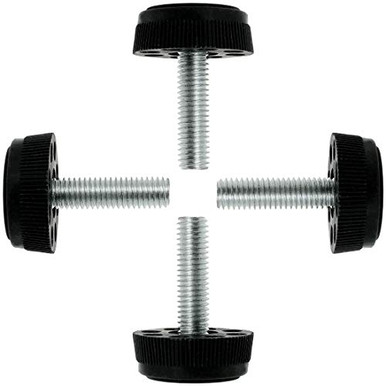 uxcell M8 x 28 x 30mm Furniture Glide Leveling Feet Adjustable Leveler ...