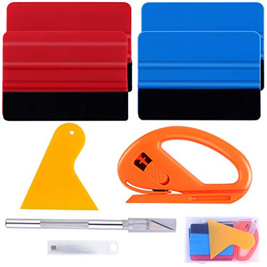 UARTOT Home Tint Tool Kit with Cutting Tool Felt Squeegee Hard Scraper ...