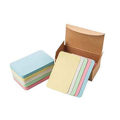 Color Paper Business Cards Blank Cardboard Message Word Card Index ...