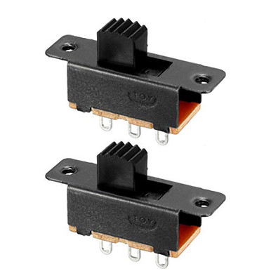 uxcell 20Pcs 3 Pin 2 Position 1P2T SPDT ON Off Miniature Panel Vertical Slide Switch ...