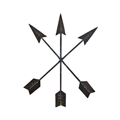 Wall Charmers 15" Cast Iron Arrow Wall Decor Set of 3 Native American ...