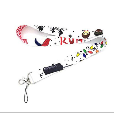 Anime Source Stranger Things Themed White Lanyard Netflix Keychain TV ...