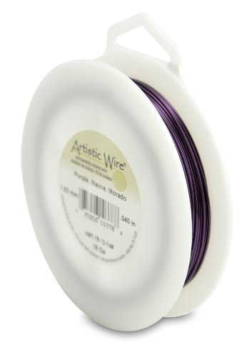 Artistic Wire 18 Gauge Purple Color 1 4 Pound 113 Grams Craft Wire ...