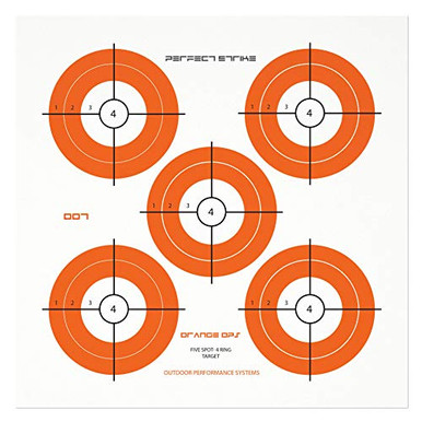 Perfect Strike Shooting Targets Orange OPS No 007 Heavy Paper Targets ...