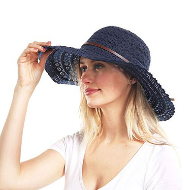 Straw Fedora Hats for Women Large Packable Sun Hats for Women Packable ...