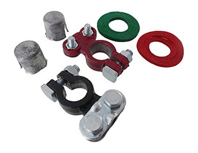 Clamp Style Battery Terminal Connectors for 6 to 2 0 Wire Heavy Duty ...