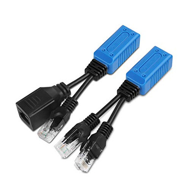 TNP RJ45 Ethernet Cable Combiner Splitter Kit 1 Pair 2 Male to 1 Female ...