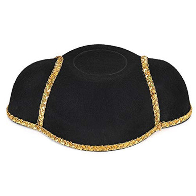 luyaoyao Black Felt Spanish Bullfighter Matador Costume Hat Black ...