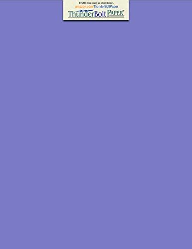 100 Bright Blue Violet 65lb Cover|Card Paper - 8.5 X 11 Inches Standard ...