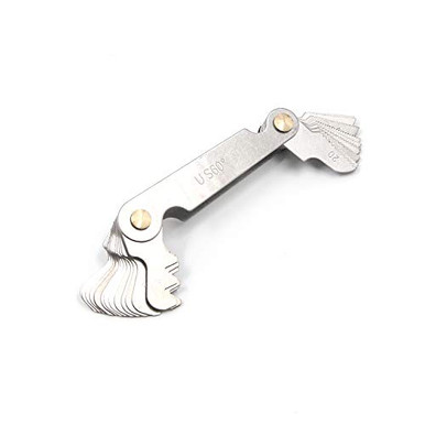 MTMTOOL 60 Degree 30 Pcs America SAE Type Thread Pitch Gauge Stainless ...