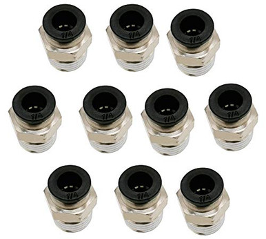 Push to Connect Tube Fitting Air Fittings Straight Push Quick Release ...