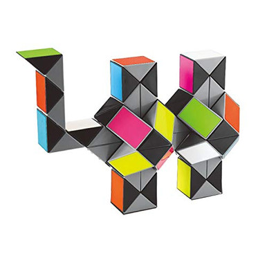 Larger Snake Cube Puzzle 72 Wedges AHYUAN Fidget Sensory Toy Vivid ...