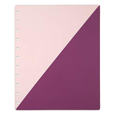 TUL Discbound Notebook Covers Letter Size Pink Purple Pack of 2 Covers ...