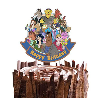 Acrylic BoJack Horseman Happy Birthday Cake Topper BoJack Horseman ...