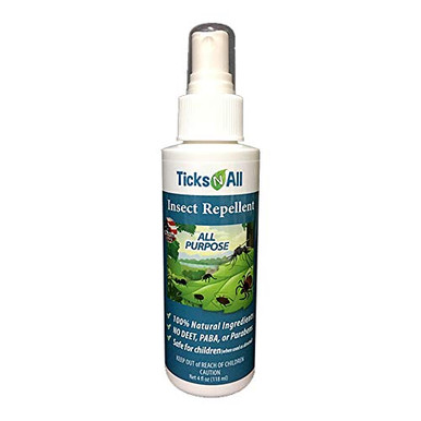 TICKS N ALL Natural All Purpose Repellent for Human to Repel Mosquitoes ...