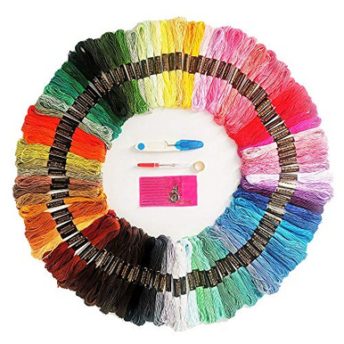 CYKT Rainbow Colored Cross Stitch Thread Rainbow Colored Embroidery ...