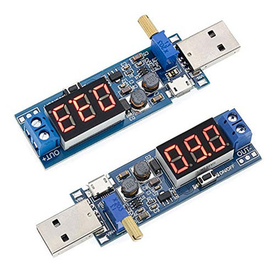 ALAMSCN DC DC USB Buck Adjustable Boost Converter Step UP Down Power Supply Module 3 5V 12V to 1 ...