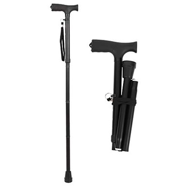 Folding Walking Cane LIXIANG 5 Level Height Adjustable Walking Stick ...