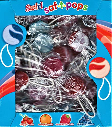 safety pops lollipops Spangler Swirl Saf-T-Pops, Assorted, 100 Count ...