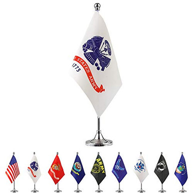TSMD US Army Desk Flag Small Mini United States Military Table Flags ...